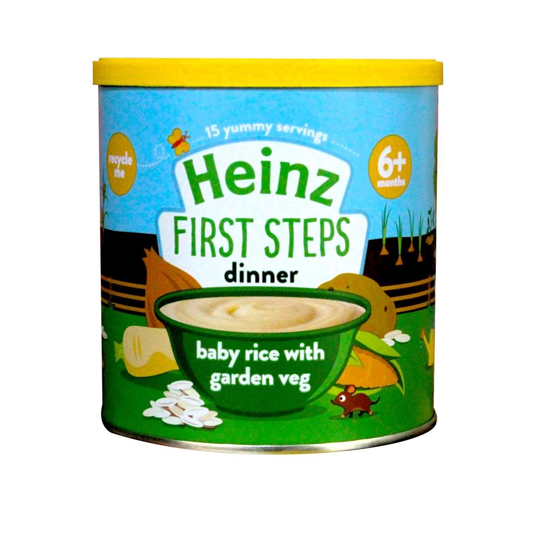 Heinz First Steps Baby Rice with Garden Veg Dinner (6+ Months) – Kids ...